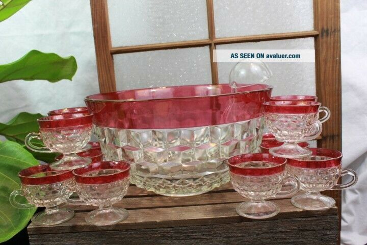 Colony 14 Piece Ruby Flash Punch Bowl Set | #13292251