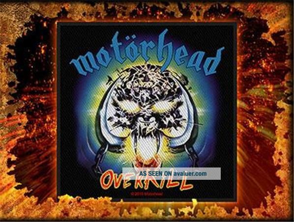 OFFICIAL LICENSED - MOTORHEAD - OVERKILL SEW ON PATCH METAL LEMMY ...