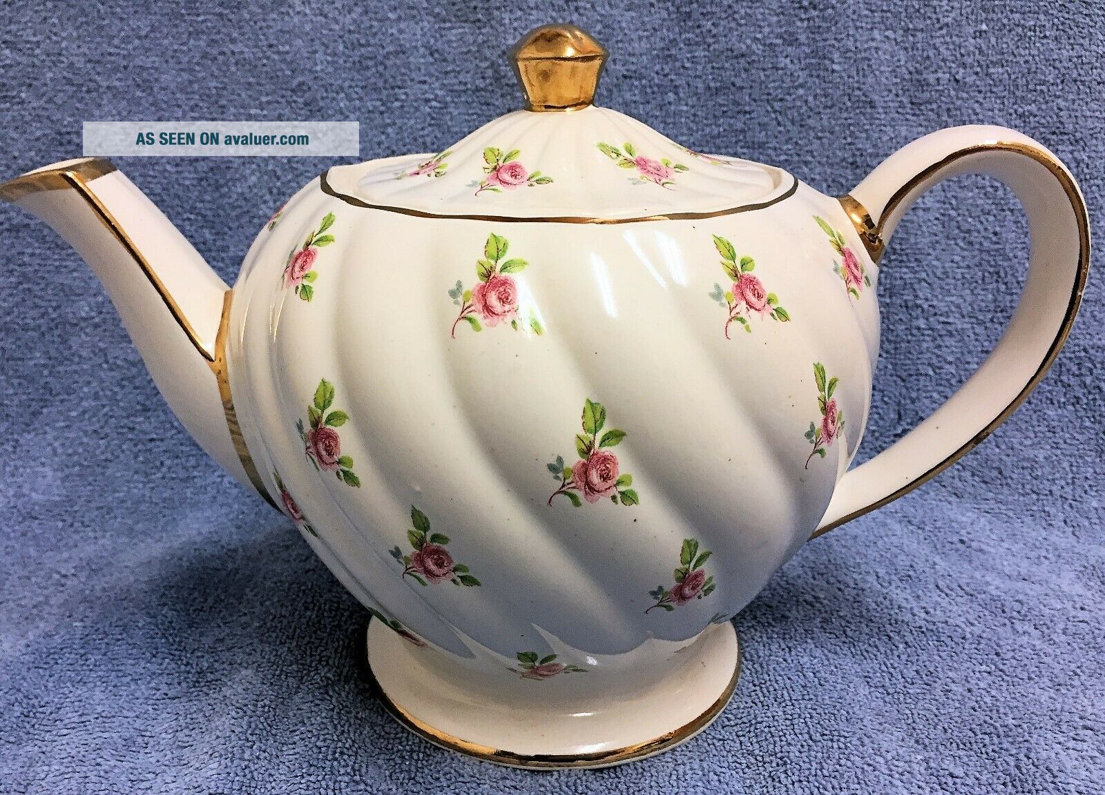 Vintage English Sadler Pink Rose/Swirl/Chintz Teapot For High Tea 1593 ...
