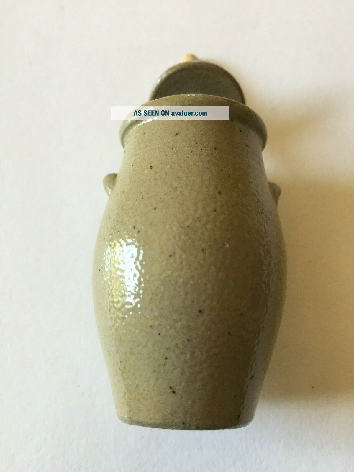 Wisconsin Pottery Miniature Stoneware Salt Glaze Butter Churn Primitive ...