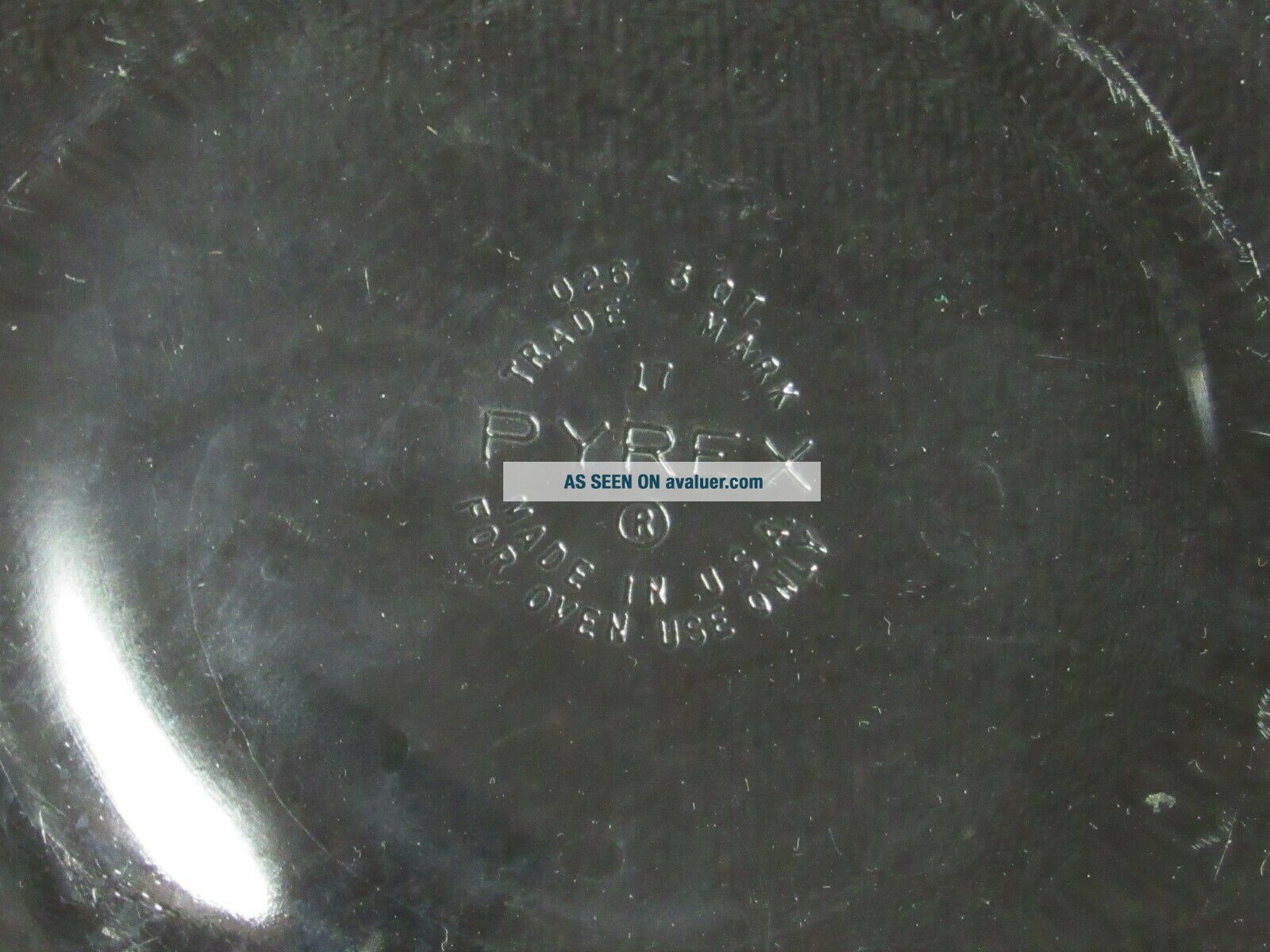 Vintage PYREX 3 Qt Clear Glass Round Casserole Dish With Tab Handles ...