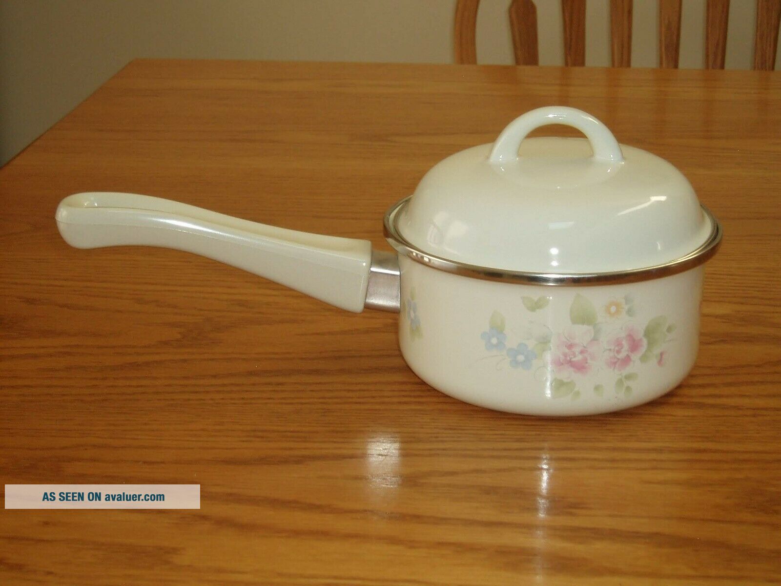 Pfaltzgraff Tea Rose Perennials 1 Qt Covered Sauce Pan Porcelain On ...