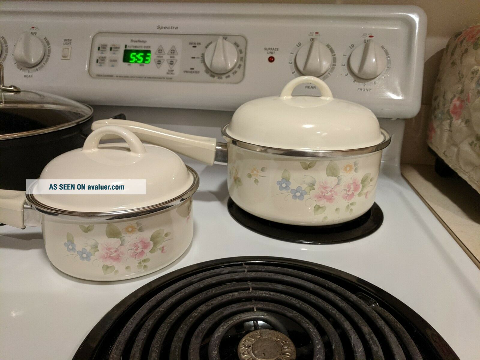 Pfaltzgraff Tea Rose Perennials 1 Qt Covered Sauce Pan Porcelain On ...