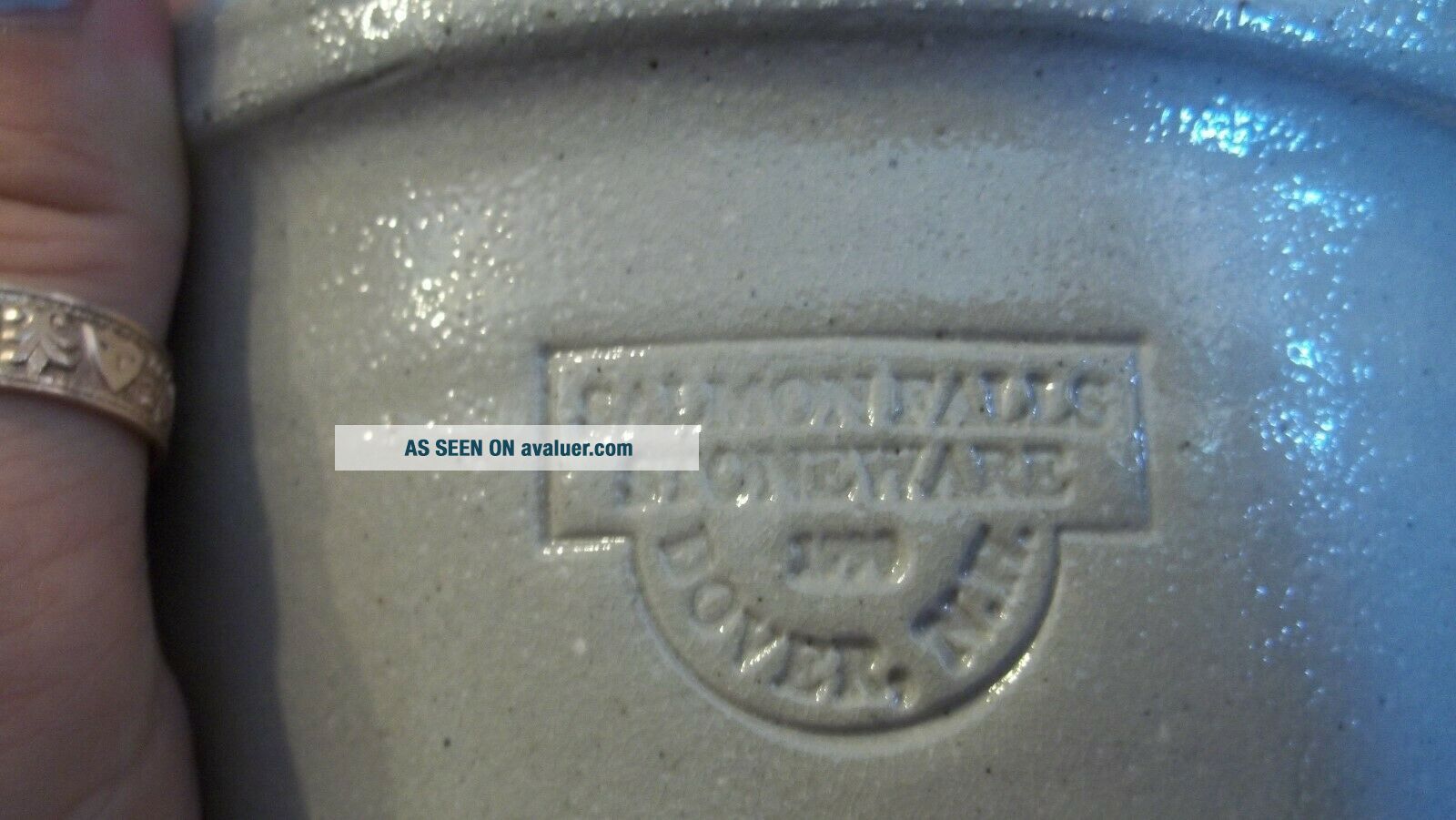 SALMON FALLS STONEWARE 1999 Glazed Small Mixing Bowl Blueberry Basket ...