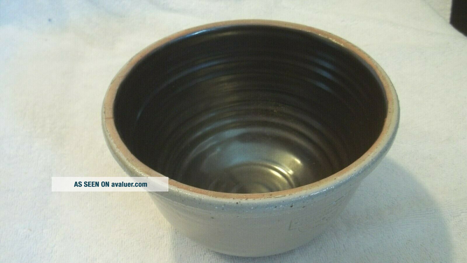 SALMON FALLS STONEWARE 1999 Glazed Small Mixing Bowl Blueberry Basket ...