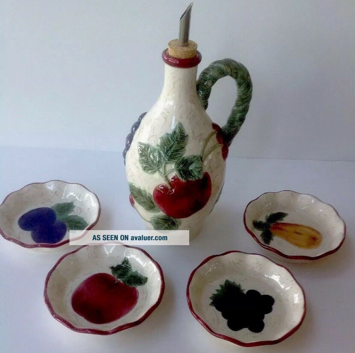 Noble Excellence - Napa Valley Olive Oil Decanter Cruet Dipping Set ...