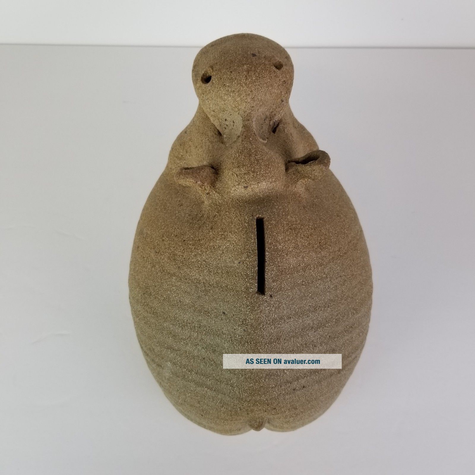 Stoneware Hippo Bank Studio Pottery Harting Vintage Mid Century | #13366957