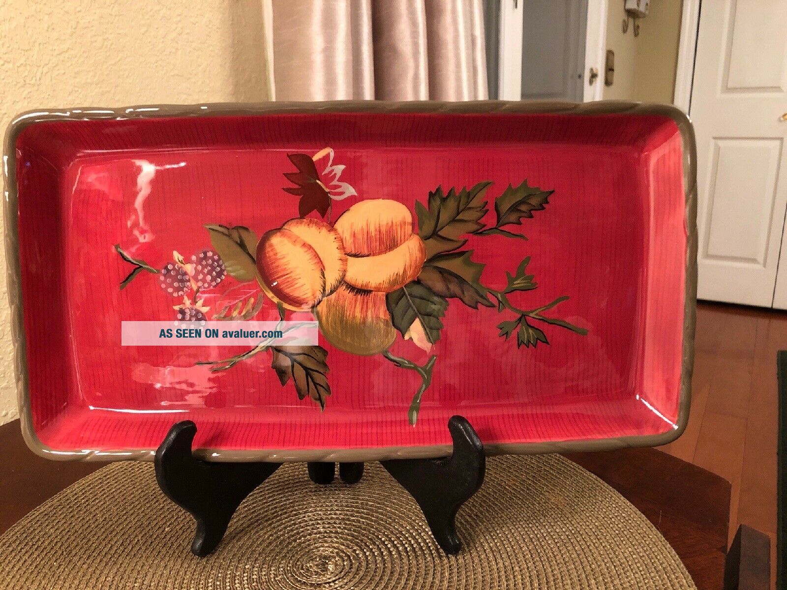 Tracy Porter Octavia Hill Tray Serving Plate Dinnerware Fruit Berries ...