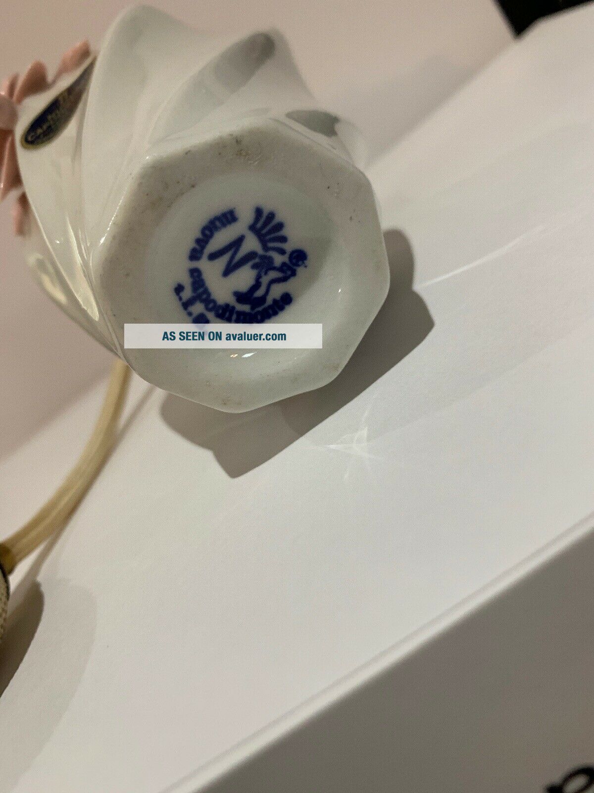 Antique Nuova Capodimonte Porcelain Perfume Bottle With Roses Made In ...