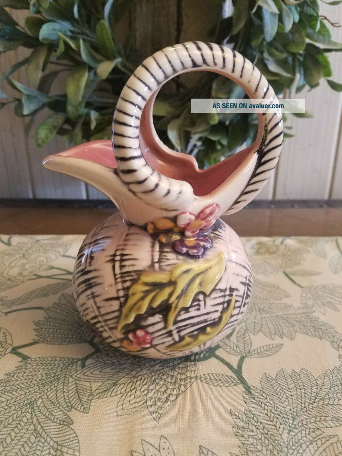 Vintage 1955 Honey Pot Hull Pottery BLOSSOM FLITE T1 | #13429537