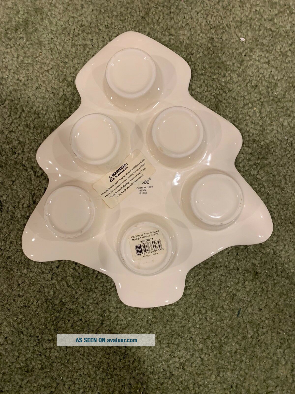 Spode Christmas Tree Ceramic Small/MUFFIN TRAY Or Tea Light Tray ...