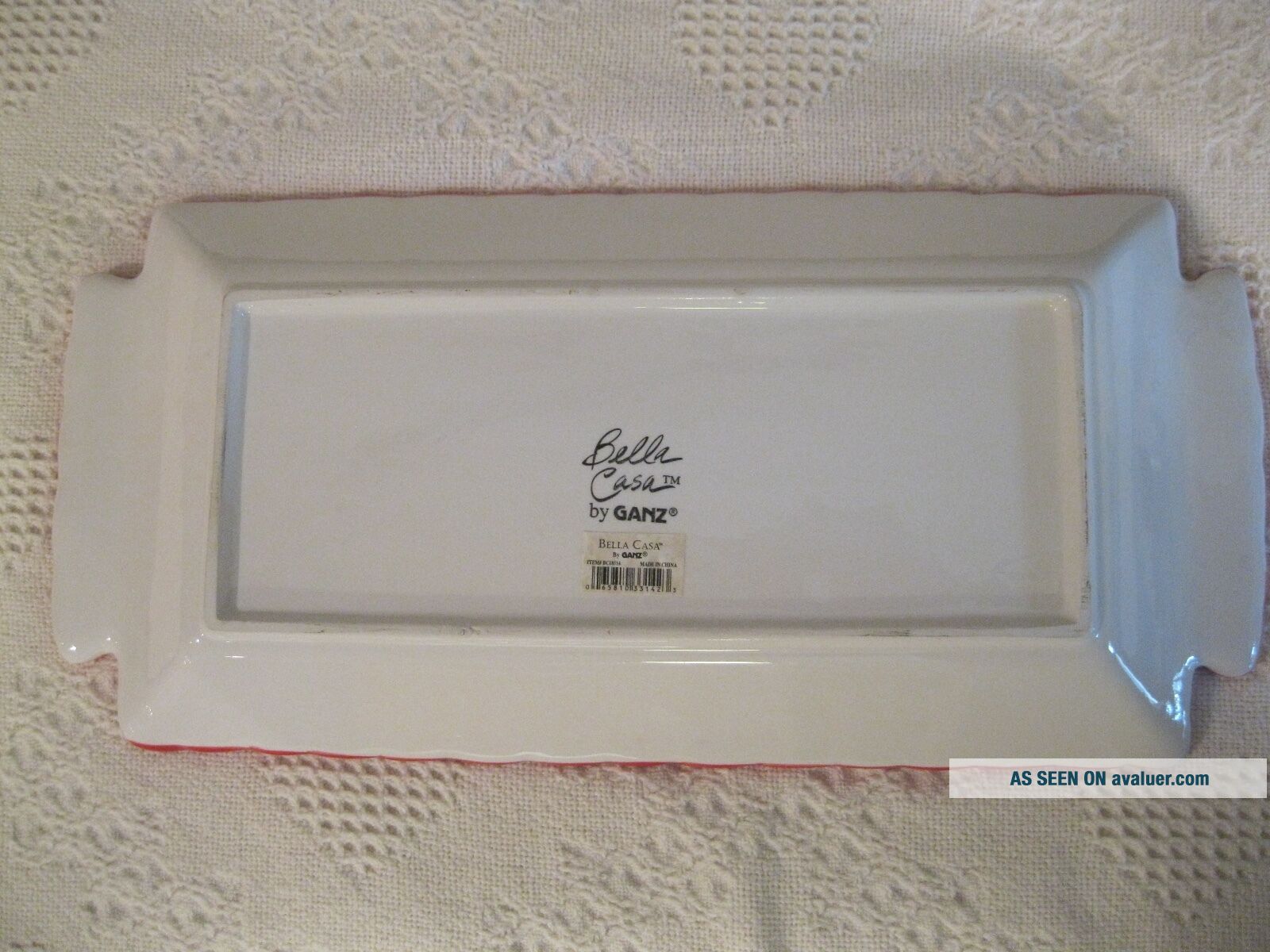 BELLA CASA BY GANZ SERVING TRAY PLATTER | #13460137