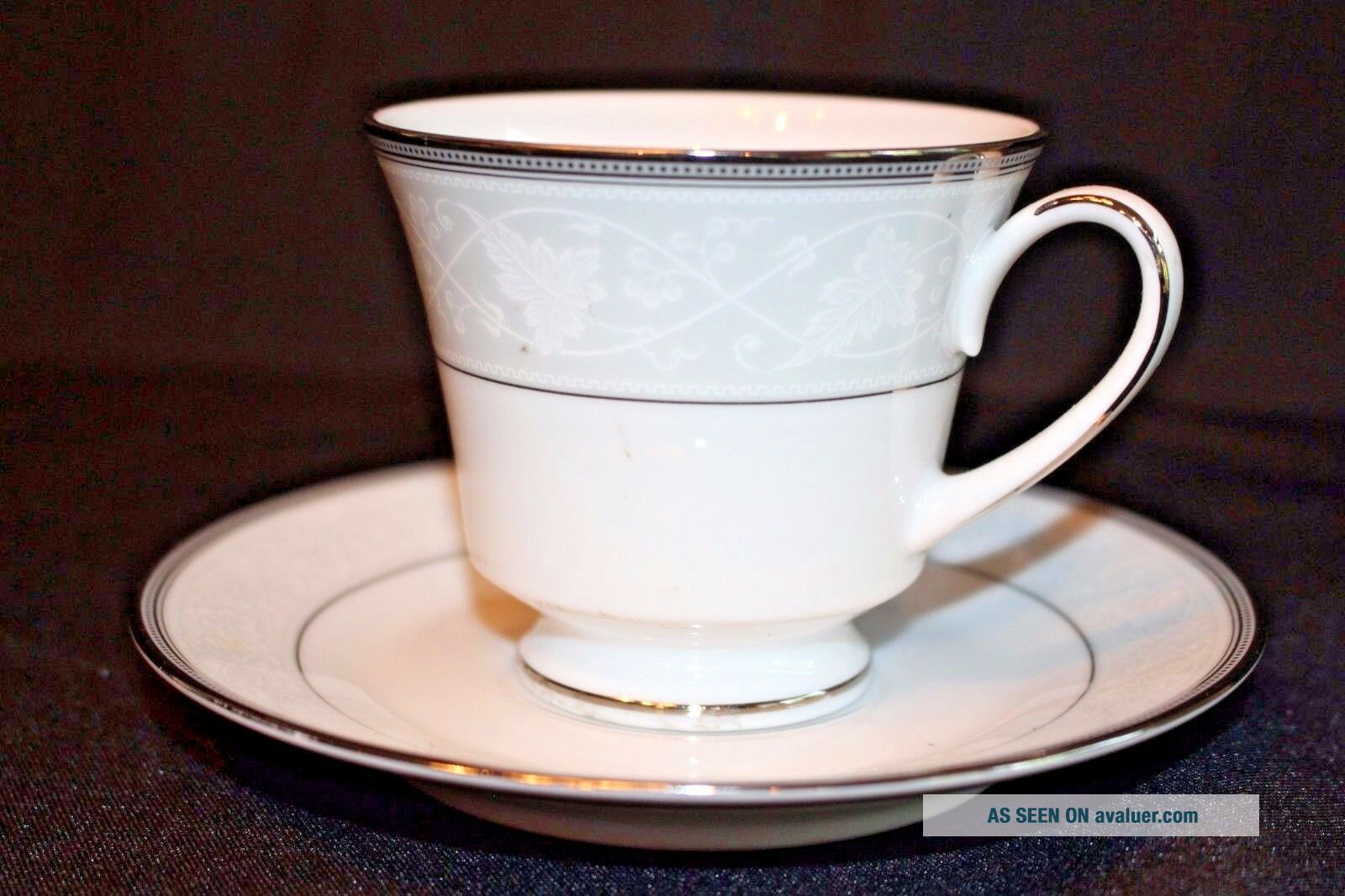 NORITAKE CLARENTON PLATINUM CUP AND SAUCER SET | #13461518